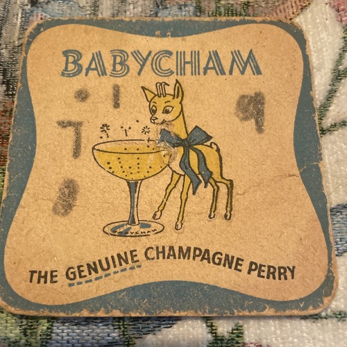 Vintage Cider Beer Coaster Drink Bar Pub Mat ~ BABYCHAM Genuine ...