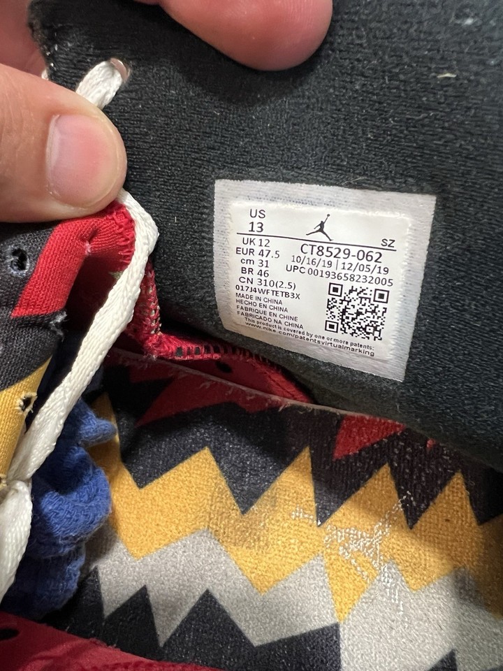 Size 13 – Air Jordan 6 Retro Hare White/Red Suede | eBay UK