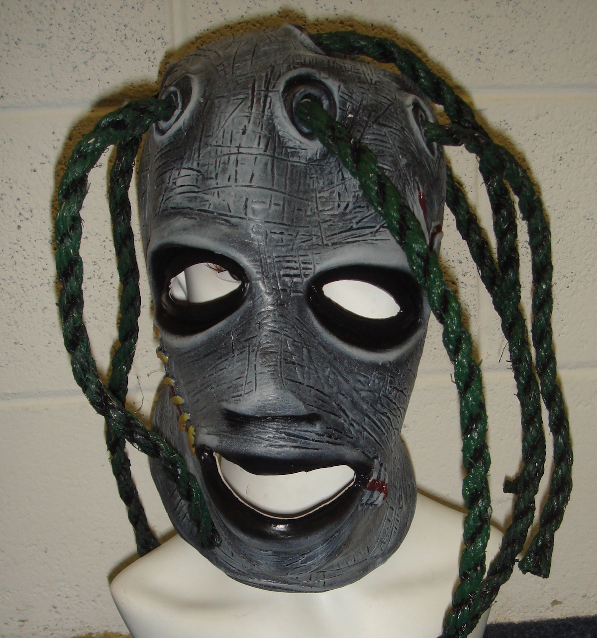 Corey Taylor style full head latex mask with dreadlocks slipknot fancy ...