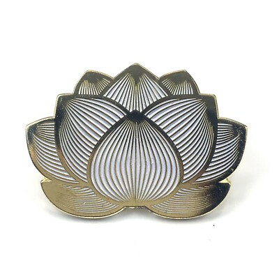 Lotus Flower Heady Enamel Festival Hat and Lapel Pin Badge | eBay