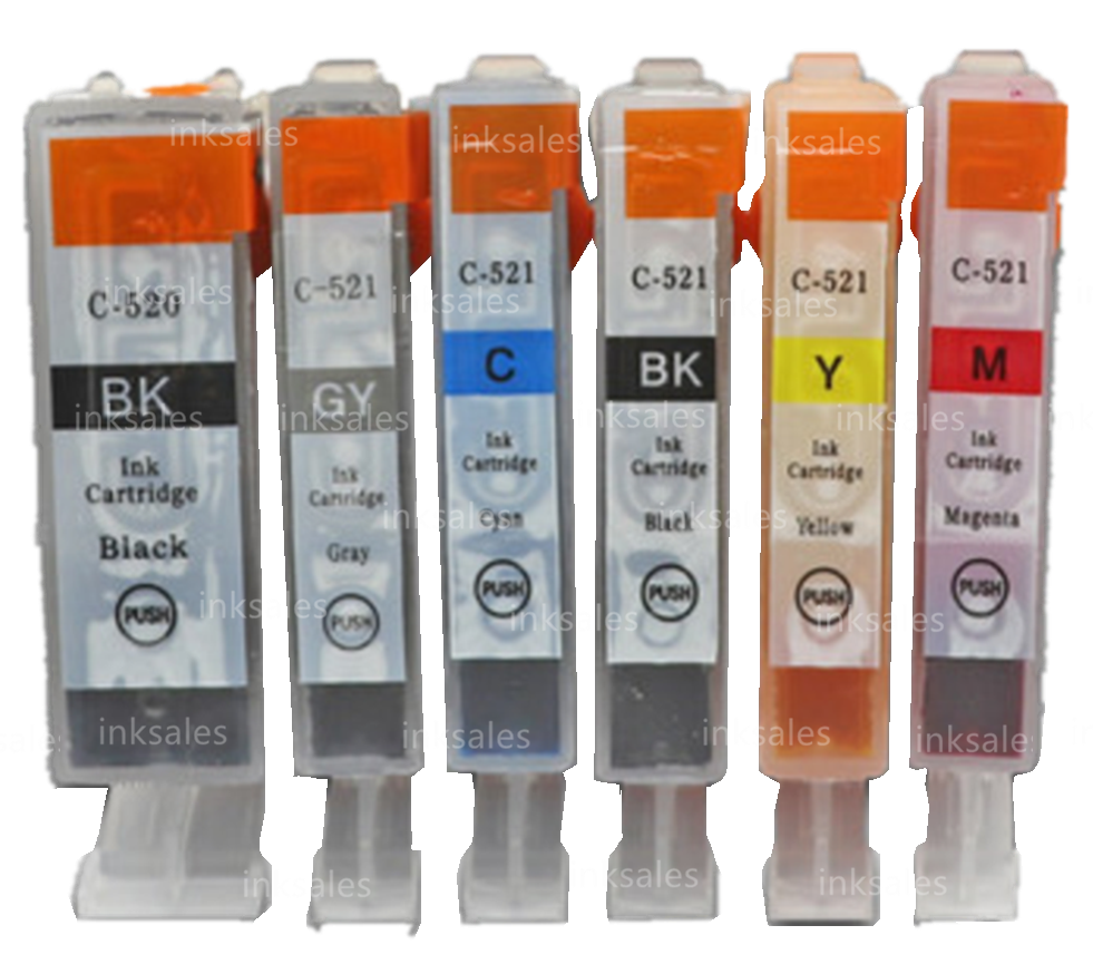 18 Generic Ink Cartridges PGI-520 CLI-521 For Canon PIXMA MX980 MX990 ...