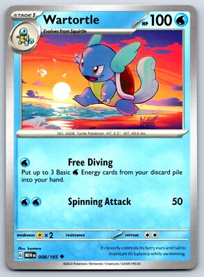 Wartortle - Scarlet Violet 151 MEW 008/165 kantaro Pokemon Card | eBay