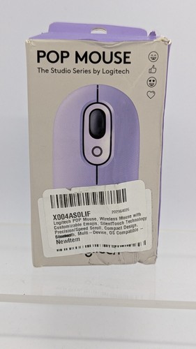 Logitech POP Mouse Lavender Wireless Silent Mouse Emoji Customization ...