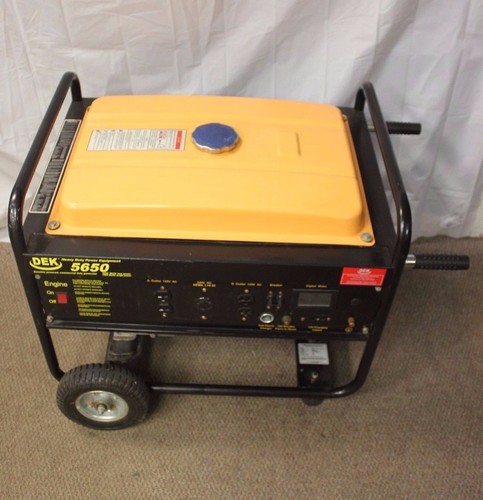 DEK 5650 GAS GENERATOR HEAVY DUTY POWER EQUIPMENT E15253-1 (JOO) CTR ...