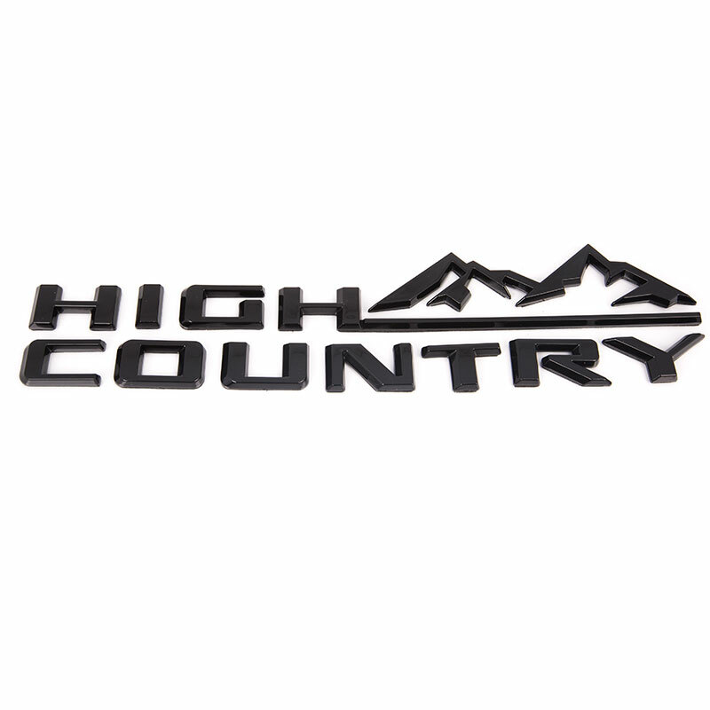 Gloss Black High Country Emblem Fender Door Tailgate Badge For ...