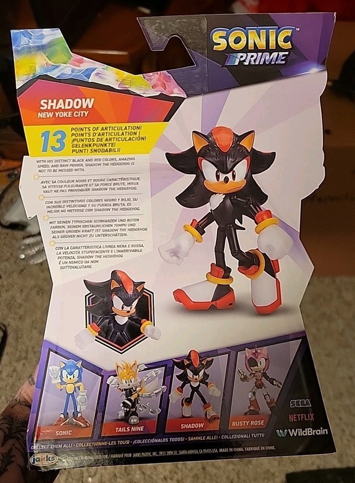 Sonic Prime Shadow New Yoke City Figure NEW/ SEALED | eBay
