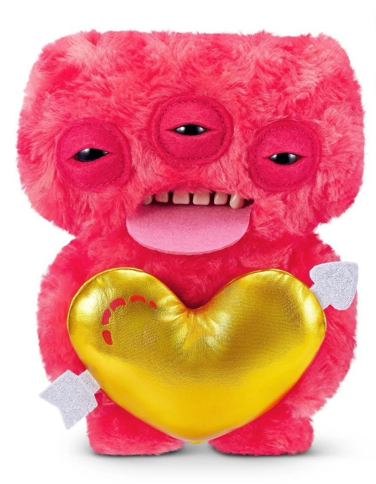 Fuggler Love Fugg Series 2 9" Red ANNOYED ALIEN Gold Heart Funny Ugly ...