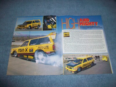 1991 GMC S-15 Jimmy Vintage Rear Engine Drag Car Article "High and ...