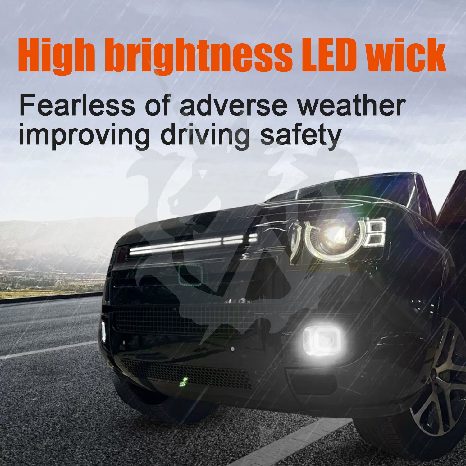 Fit for LR Defender 2020-2026 LED Fog Lamp Daytime Driving Light DRL ...