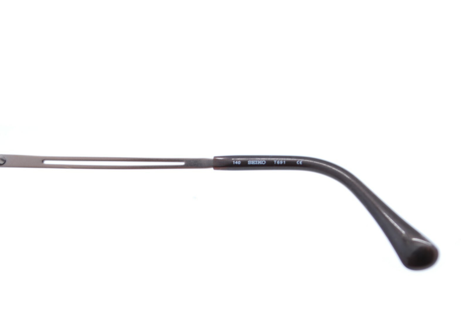 New Authentic SEIKO T691 B10 Japan Brown Titanium Half Rim Eyeglasses ...