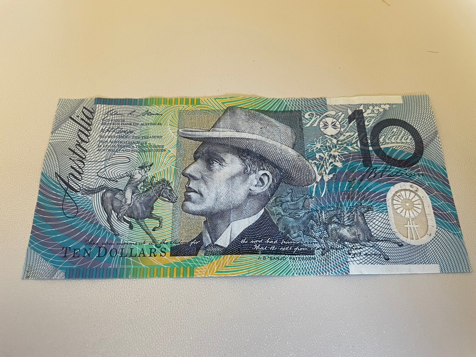 Australia $10.00 Dollar Bank Note Circulated Valid Currency Australian ...