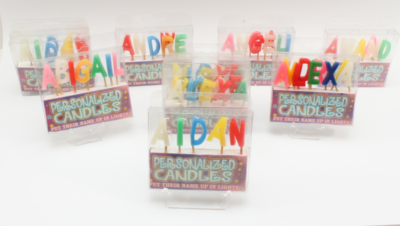 Alphabet Name Birthday Candles Personalized Put Their Name In Lights ...