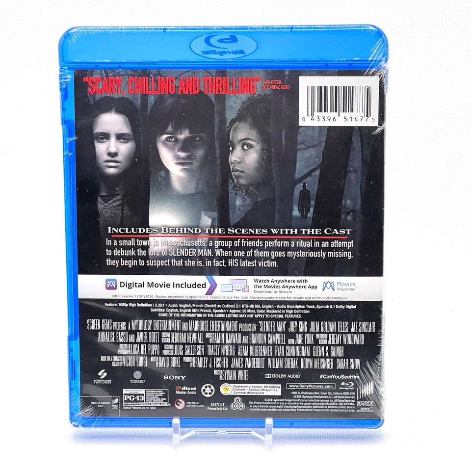 Slender Man (2018) Blu-ray + Digital - New Sealed 43396514775| eBay