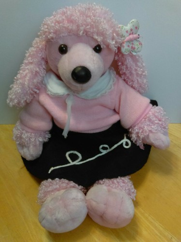 Build A Bear Pink Poodle Plush Dog w 50's Poodle Skirt & Sweater ...