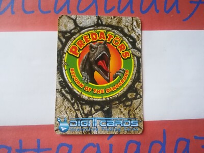 CARTE PREDATORS RETURN OF THE DINOSAURS SINGOLE DIGITCARDS DINOSAURI ...