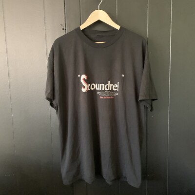 Vintage Scoundrel definition rock and roll shirt Size XLarge | eBay