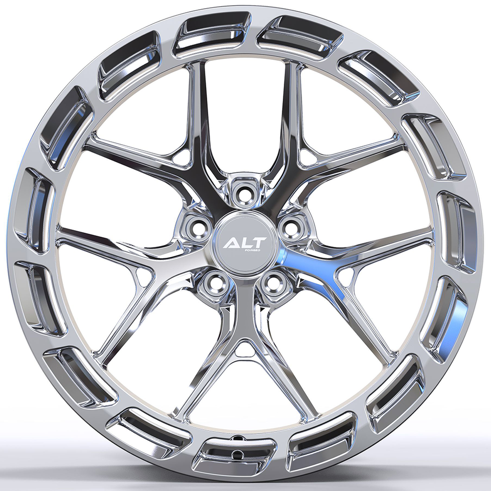 20" 21" ALT RSL-5 Forged Chrome Wheels for Corvette C8 Z06 E-Ray 2023 ...