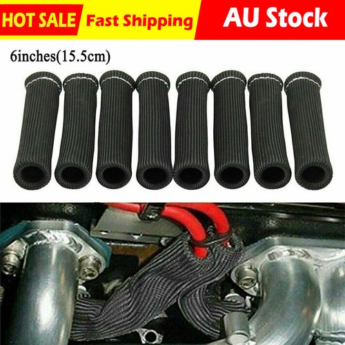 8Pack 2500° Spark Plug Wire Boots Protector Sleeve Angled & Straight ...