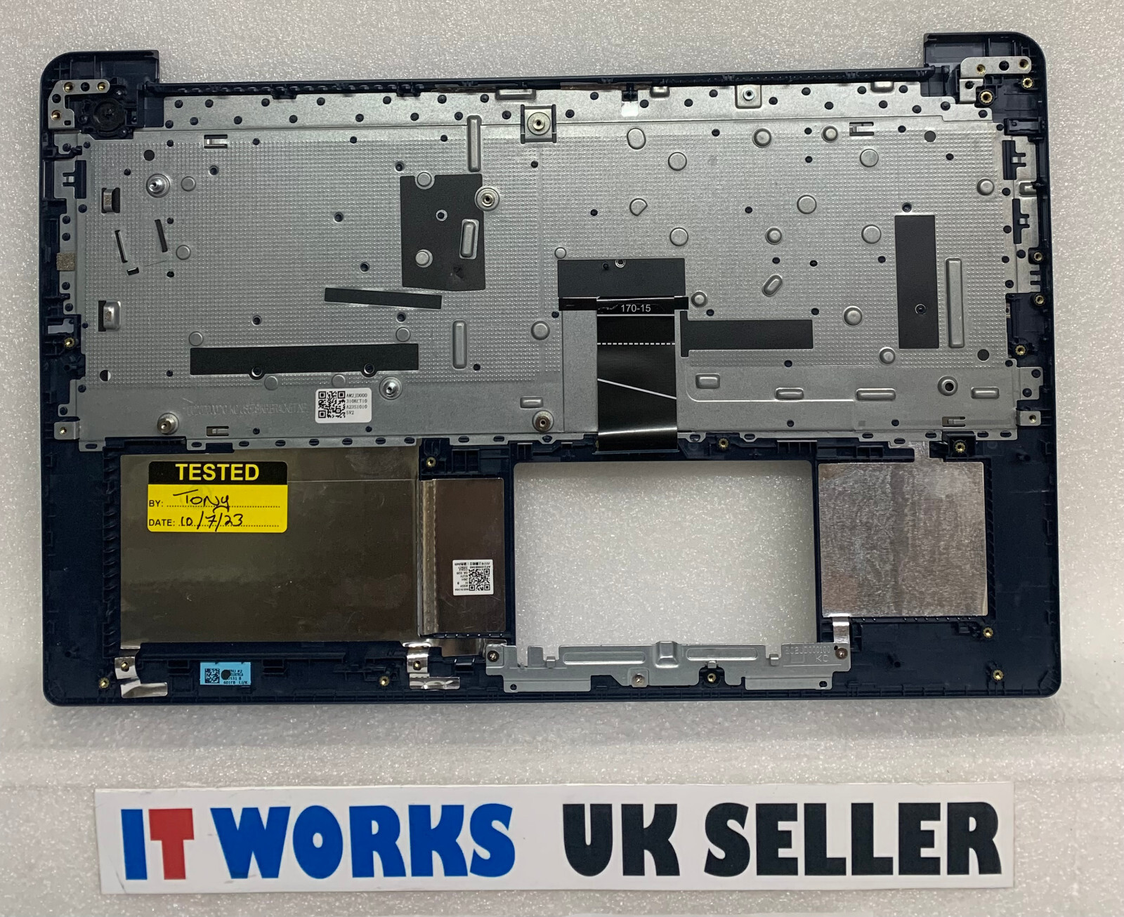 New i3 Lenovo IdeaPad 3 / 3i 15IAU7 Palmrest Touchpad Cover uk Keyboard ...