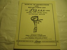 Lauson 4 Cycle SPORTKING OUTBOARD Motor Vintage T-651 Very Cool for ...