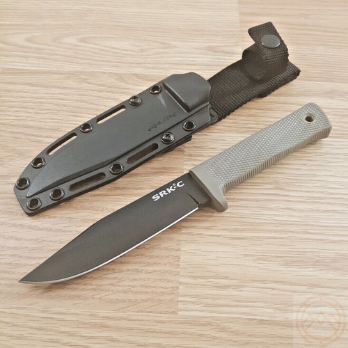 Cold Steel SRK Compact Fixed Knife 5" SK-5 Steel Blade Dark FDE Kray-Ex ...