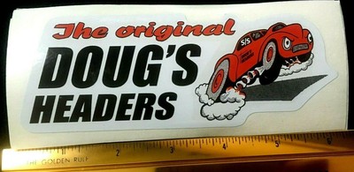 DOUGS HEADERS Sticker Decal Automotive | eBay