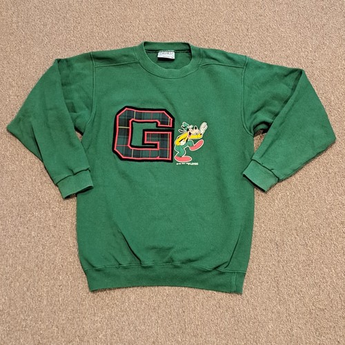 Vintage Disney Genus Sweatshirt Size Medium Goofy Made In USA Green ...