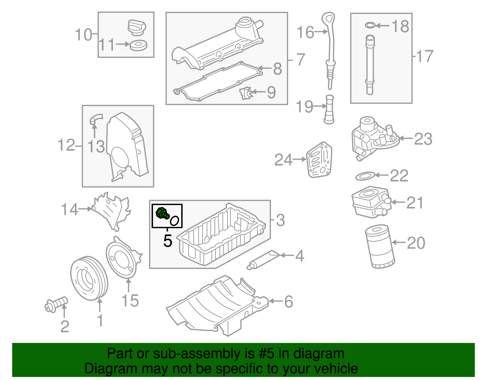 Volkswagen of America N91086801 - Engine Oil Drain Plug for sale online ...