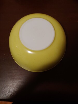 Vintage PYREX Large Yellow Primary Color 4 Quart Nesting Mixing Bowl ...