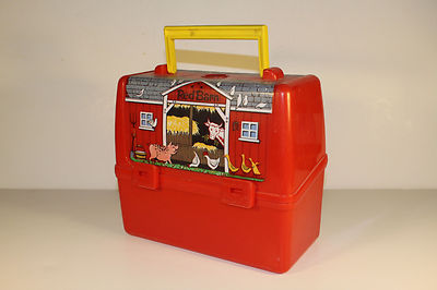 Red Barn (DOME) - Vintage plastic Lunchbox | eBay