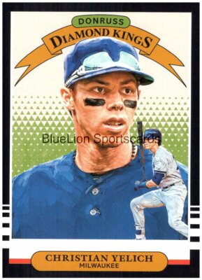 2019 Donruss Diamond Kings #21 Christian Yelich Brewers | eBay