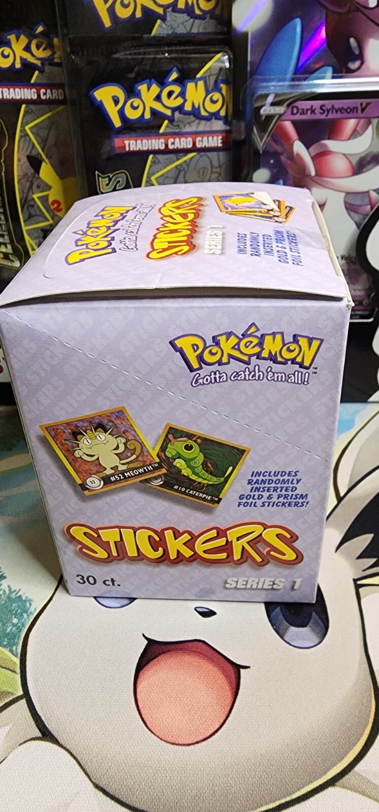 POKEMON STICKERS SERIES 1 ONE BOX ART BOX 30 FACTORY SEALED PACKS 1999 ...