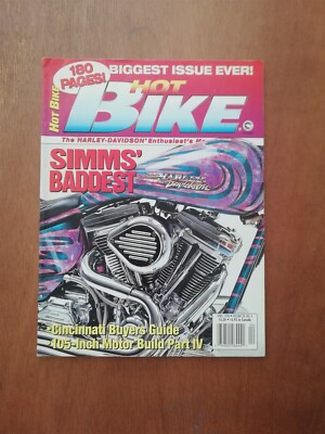 Hot Bike Harley Davidson Magazine April 1996 - Simms Custom - 1959 ...