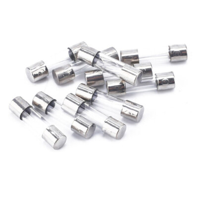 100Pcs 250V 30Amp Fast Blow Type Glass Tube Fuses 6mm x 30mm Silver ...