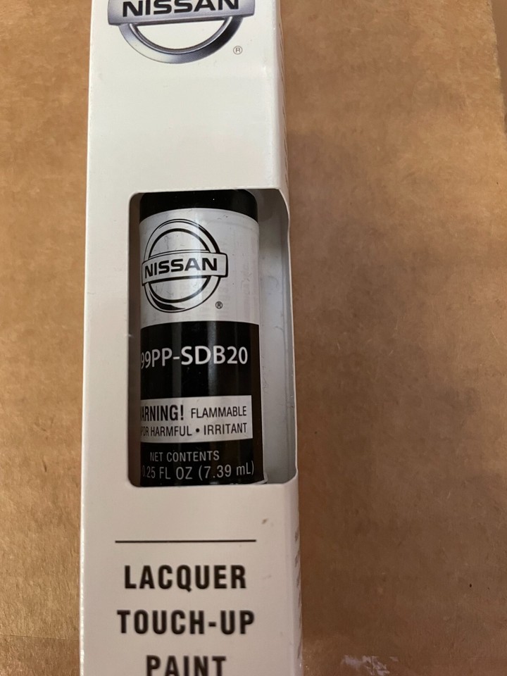 OEM Nissan Touch-Up Paint + Clear Coat "SAPPHIRE BLACK" Color Code B20 ...