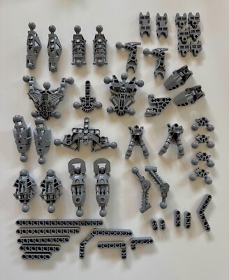 Lego Bionicle Parts Dark Bluish Gray Ball Joints/Connectors/Arms/Legs ...