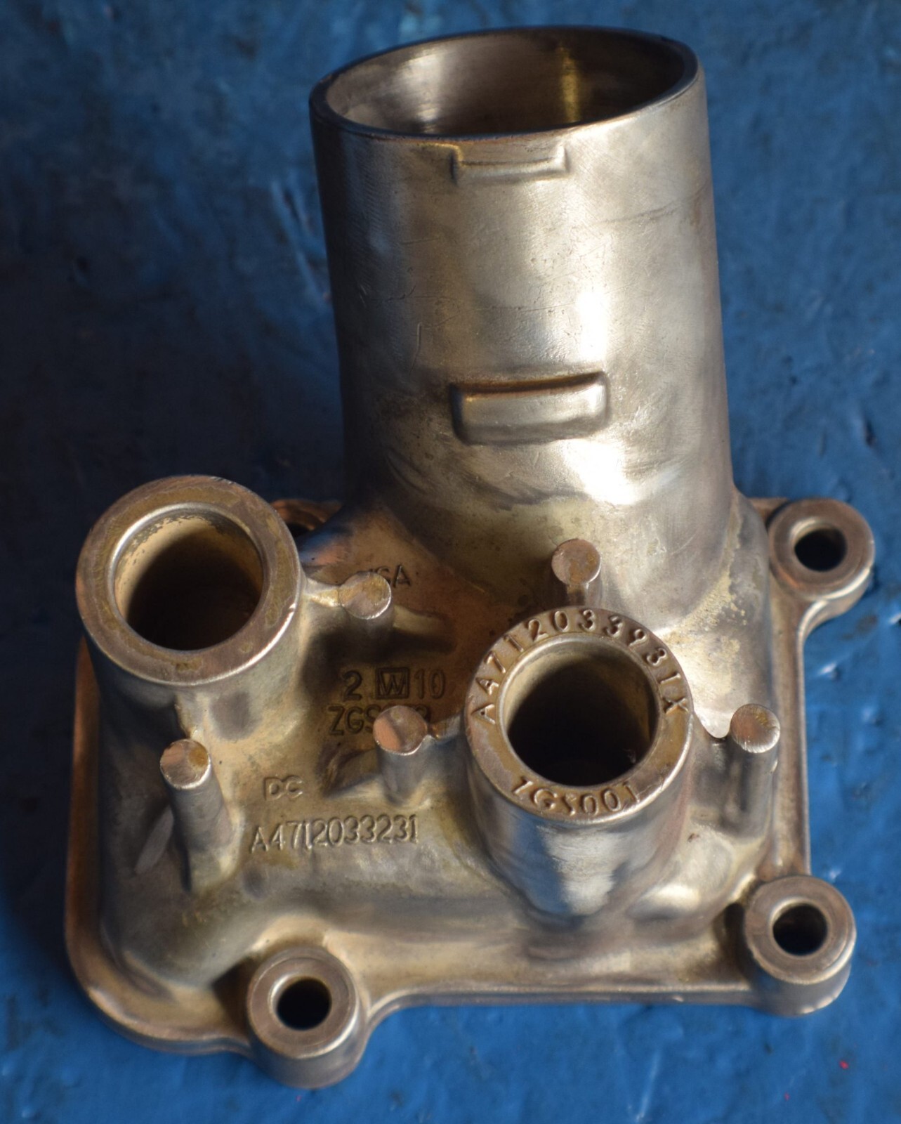 DETROIT DIESEL DD13 DD15 ENGINE ALUMINUM THERMOSTAT HOUSING A4712033231 ...