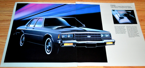 1984 CHEVY IMPALA ORIGINAL DEALER ADVERTISEMENT PRINT AD 84 BLUE | eBay