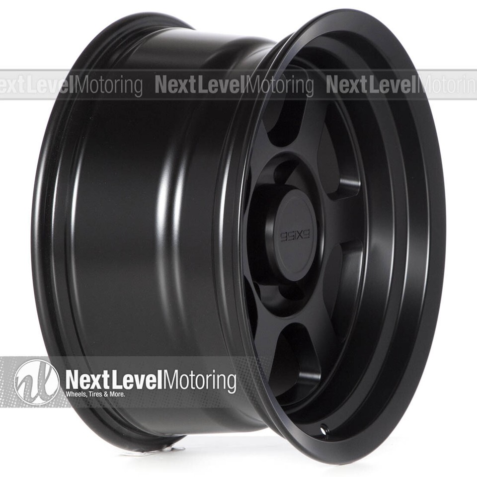 9SIX9 DEEP 17x8.5 6x139.7 -10mm MATTE BLACK TE37XT STYLE WHEELS FITS ...