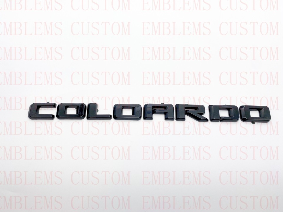 Overlay Emblems 2021-2022 Chevrolet Colorado LT Gloss Black Body Side ...