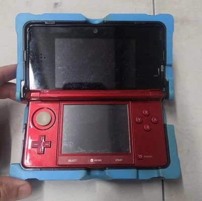 Nintendo 3DS Flame Red Handheld Console, 2GB SD Card, and NERF Case | eBay