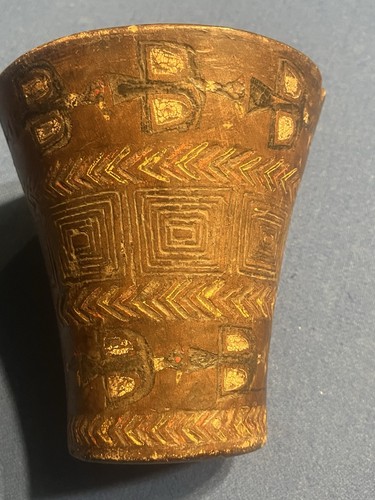 Inca Wood Keri PreColumbian Ancient Artifact Cup Peru Chimu Moche Free ...