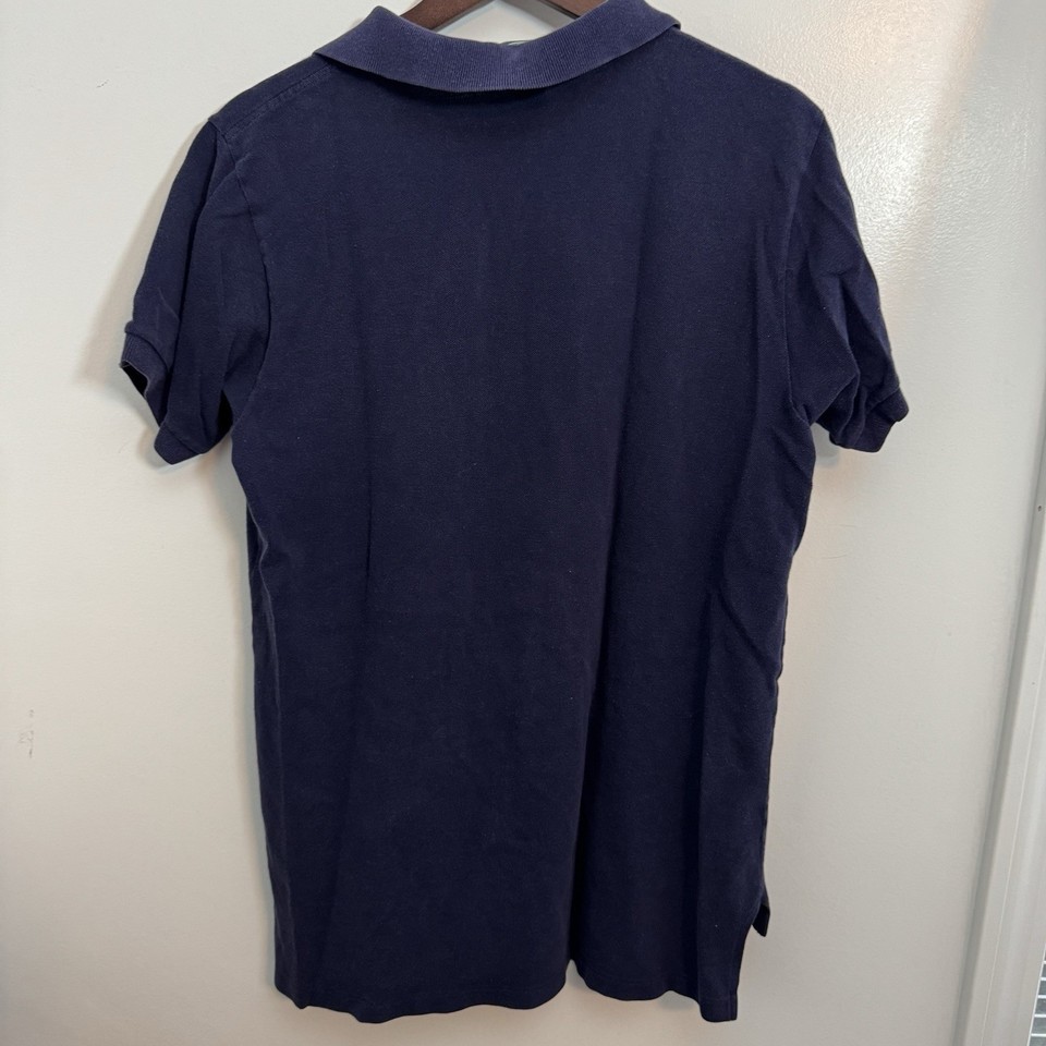 Vintage Lacoste Polo Shirt Made in USA Navy Blue Crocodile XL | eBay