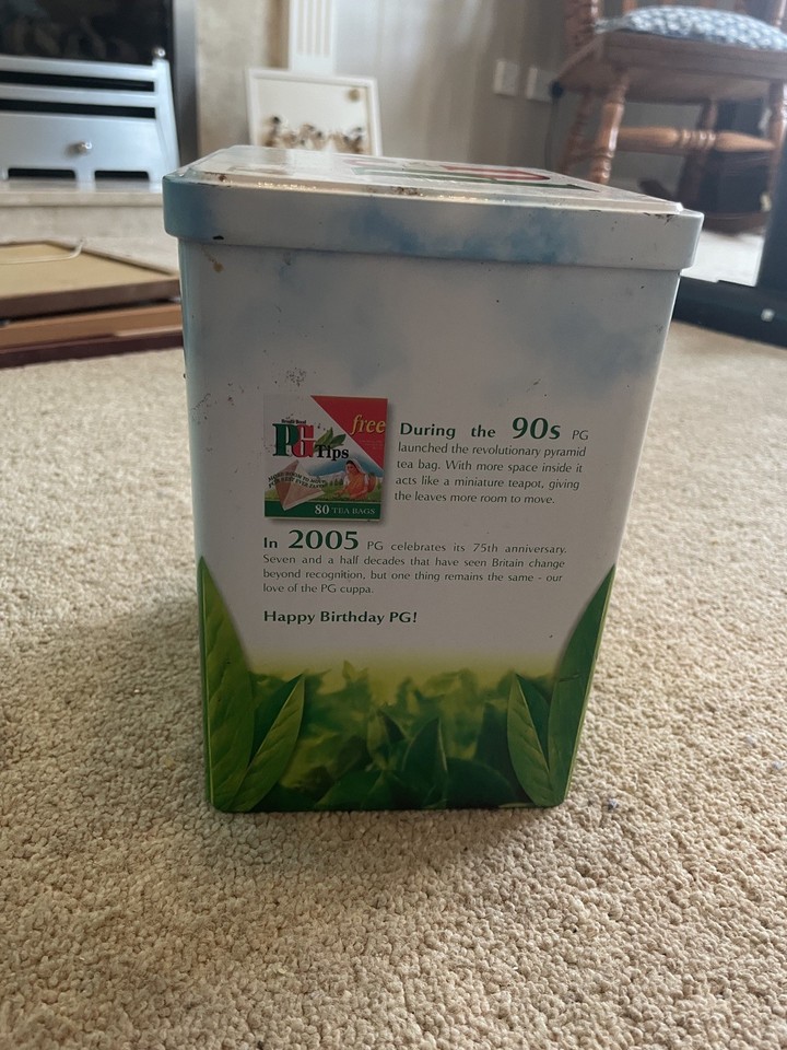 PG Tips 75th Anniversary large Tea storage Caddy Tin 2006 | eBay