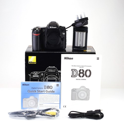 Nikon D80 DSLR Camera Body Only Battery & Charger 4,354 Shots Boxed | eBay UK