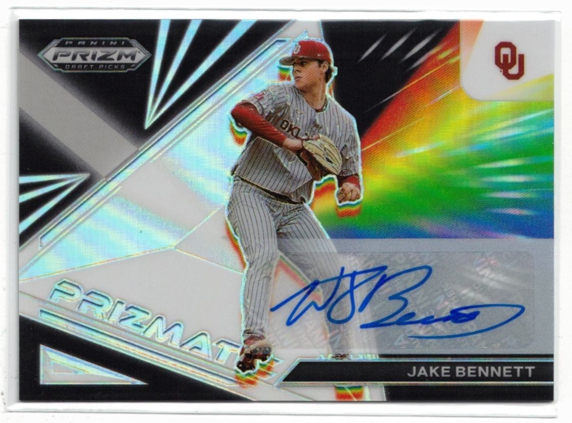 2022 Panini Prizm Draft Picks Prizmatic RC AUTO Jake Bennett! Red Sox ...