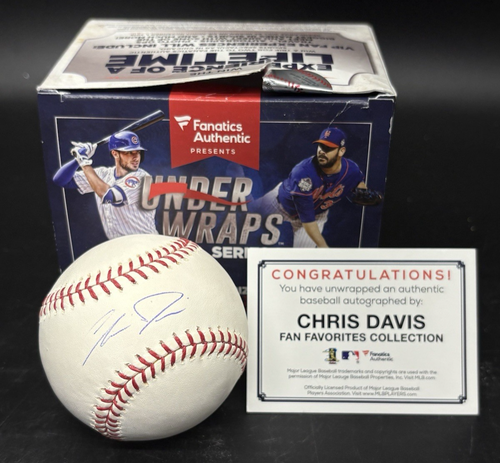 Fanatics Chris Davis Signed Orioles Autographed Baseball Auto With COA ...