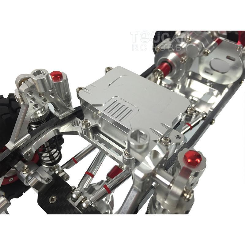 1/10 RC Car SCX10 CNC 455MM Rock Crawler Car W/ Upgraded Tires Parts W ...