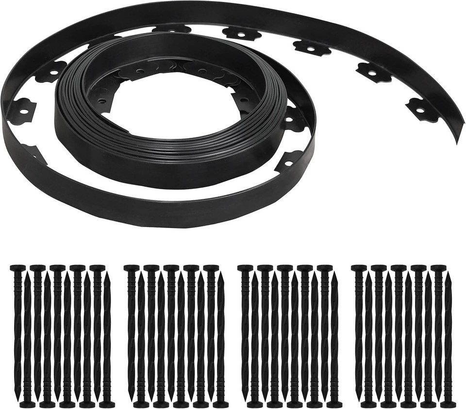 33ft Garden No Dig Landscape Edging Border Kit 2" Tall Flexible Yard ...
