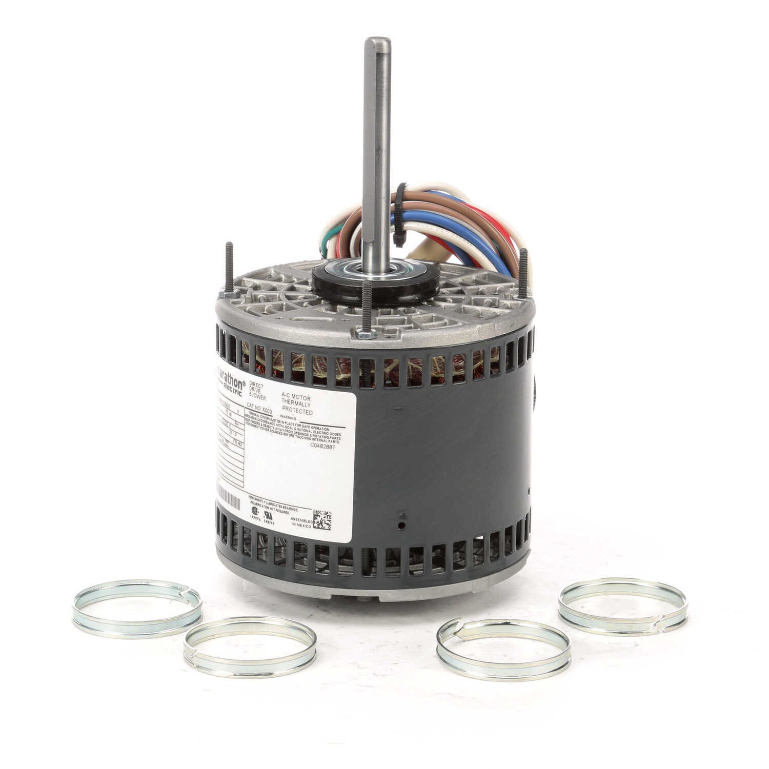 Marathon X003 Electric Motor 1/3 HP 1075 Rpm 1PH 208-230 Volt 48Z ...